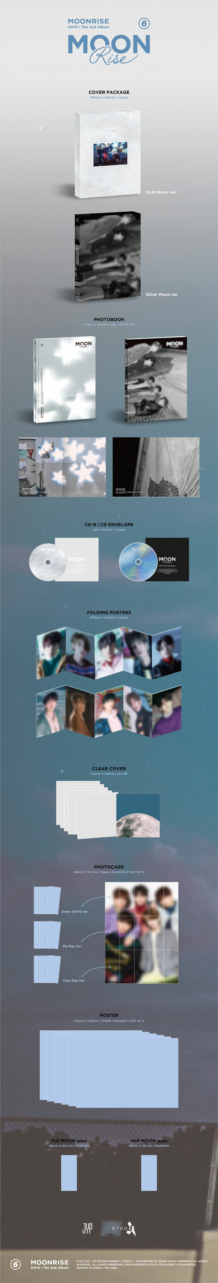 cn.ktown4u.com : DAY6 - 专辑 Vol.2 [MOONRISE] (随机版本)